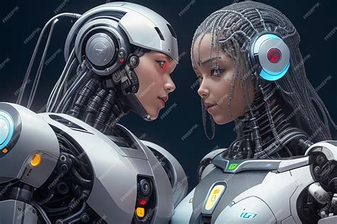 Premium Ai Image Cyborg Robot D Render Robotic Process Automation Rpa Data Analysis In Server