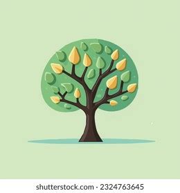 Illustration Garden Background Leaf Tree Nature Stock Vector Royalty Free 2324763645