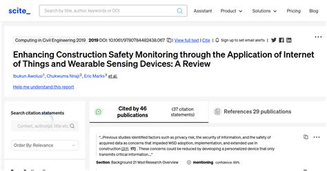 Enhancing Construction Safety Monitoring Through The Application Of Internet Of Things And