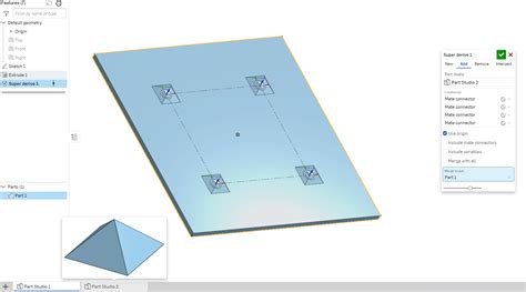 Reusable Part Features Onshape