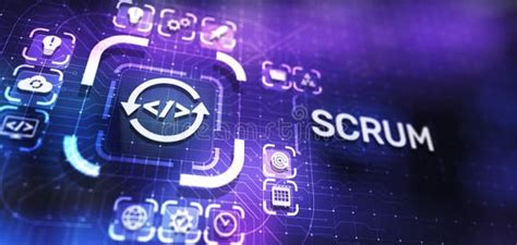 Scrum Agile Development Methodology Programming And Application Design Technology Concept On