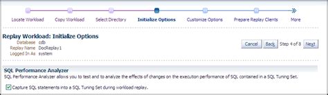 Replaying A Database Workload