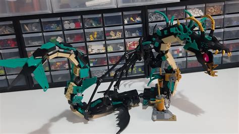 Lego Ninjago Wojira Moc Gran Dragón Marino De Lego Youtube