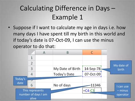 Excel Datediff Function Ppt