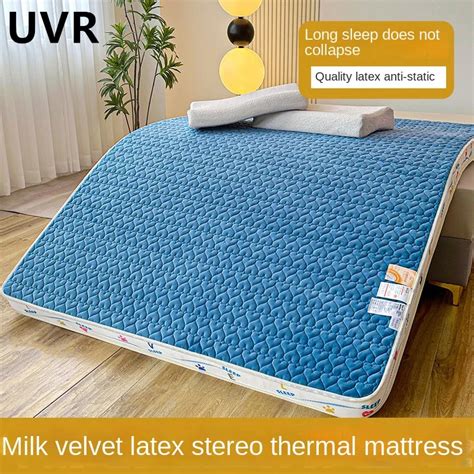 가정용 침대 매트리스 토퍼 미끄럼 방지 방수 커버 Uvr 우유 벨벳 라텍스 두꺼운 학생 기 티몬