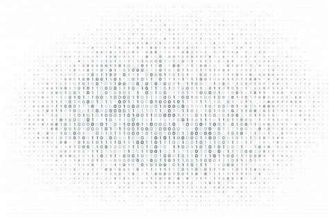 二进制代码数字背景白色数字矩阵
