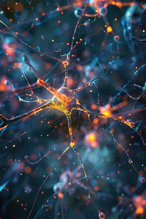 Abstract Representation Of Neural Connections And Brain Activity