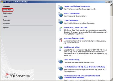 Sql Server 2012 Installation