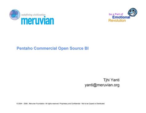 Pentaho Commercial Open Source Bi Pdf