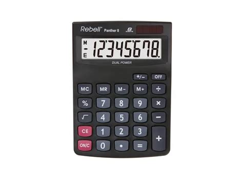 Calculator Rebell Panther 8bx Zwart Desk 8 Digit