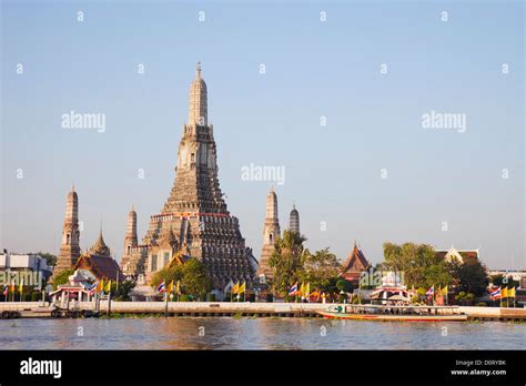 Asia Thailand Bangkok Wat Arun Temple Of Dawn Chao Phraya River River Rivers Temple Temples Thai