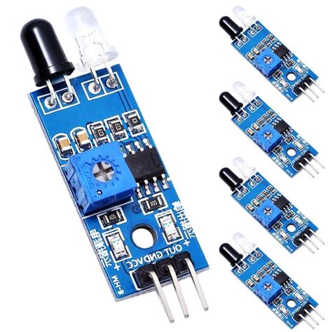 5 PiÈces Module Capteur De Réflexion Infrarouge Pour Robotique Et
