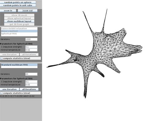 fast spherical drawing of triangulations