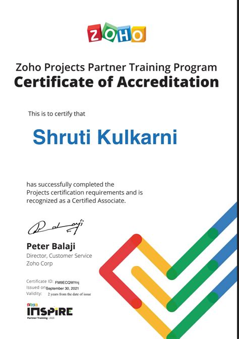 Zoho Zohoprojects Zohopartner Projects Shruti Sanjay Kulkarni