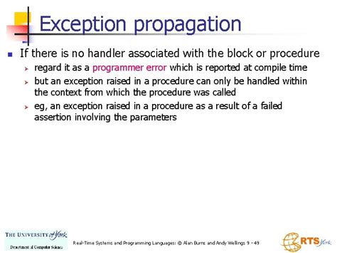 Chapter Exceptions And Exception Handling Realtime Systems