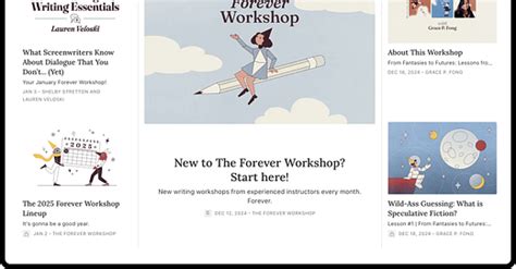 The Forever Workshop Substack The Forever Workshop Substack