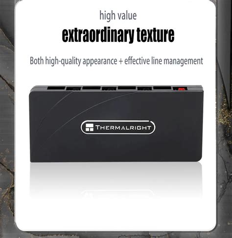 Thermalright PWM Fan Hub ARGB Hub 10 Port 4 Pin PC Fan Controller 5 12V Fan Hub Strong Paste