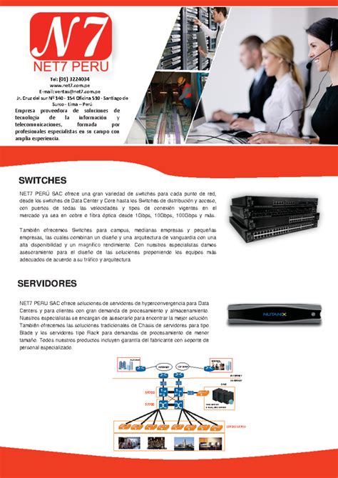 Brochure Net7 Peru Información Actualizada Switches Servidores