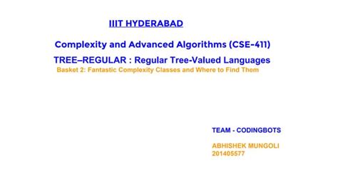 Tree Based Regular Languages Ppt