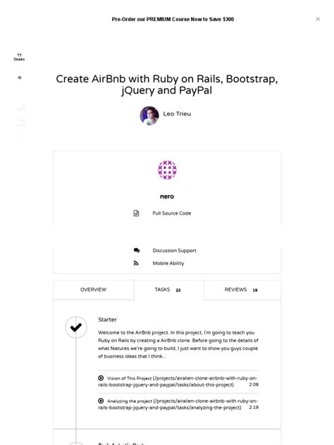 Create Airbnb With Ruby On Rails Bootstrap Jquery And Paypal