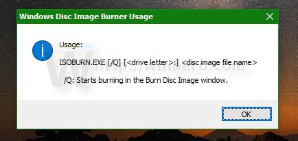 How To Burn An ISO File From The Command Prompt In Windows