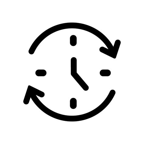 Clock Countdown Icon In Flat Style Time Chronometer Vector Illustration On White Isolated