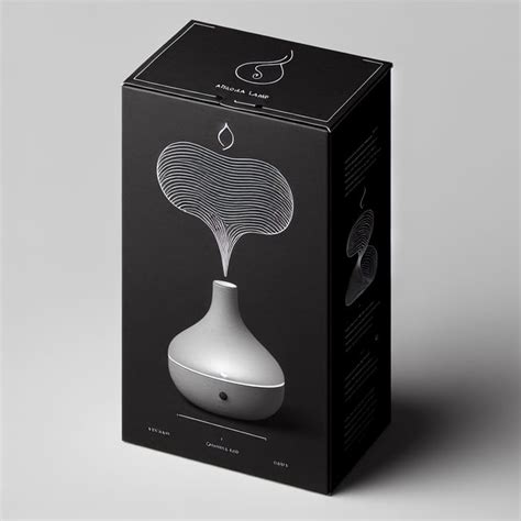 Minimalist Aromatherapy Lamp Packaging Design Ai Art Generator Easy