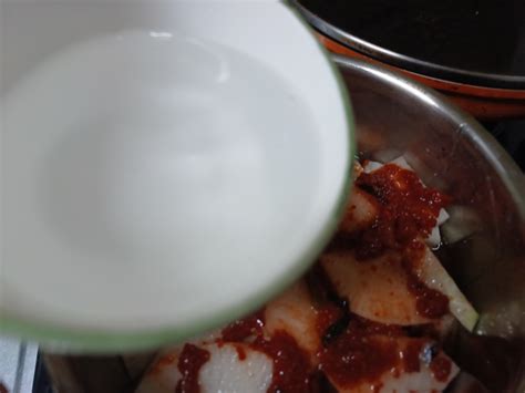 무우꽁치찜 레시피 남은김장양념 활용하기