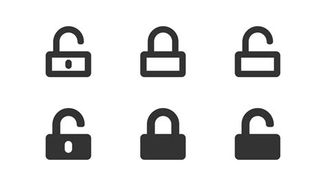 Premium Vector Padlock Icon Lock And Unlock Web Sign Password Privacy