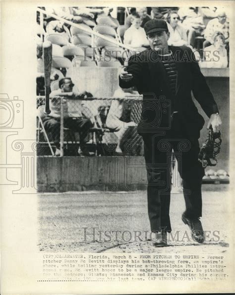 1965 Press Photo Umpire Danny Mcdevitt A Former Major League Pitcher Historic Images