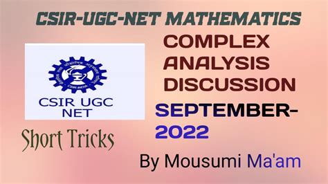 Csir Net September 2022complex Analysisshort Tricks Csirnet Youtube