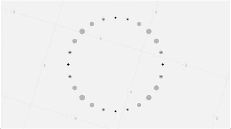 Abstract Animation Of The Loading Small Circles Icon On White Background Seamless Loop