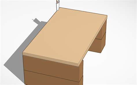 3d Design Work Desk Tinkercad