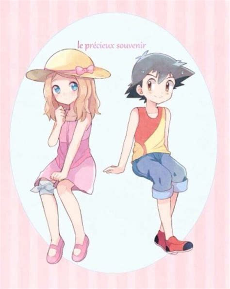 Best Ash And Serena Images On Pinterest Couples Game And Kiss