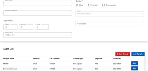 A Dummy Screenshot Of The Data Entry Application Download Scientific