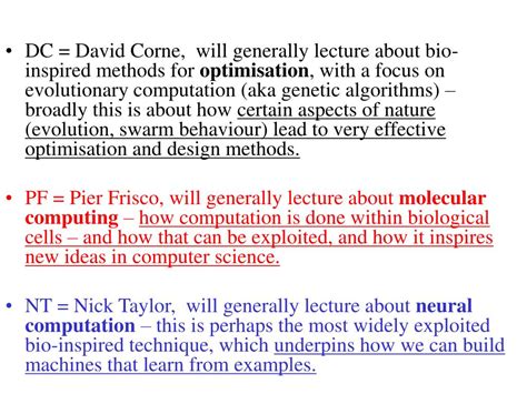Ppt Biologically Inspired Computing Introduction Powerpoint
