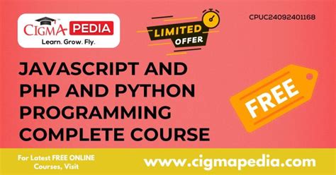 JavaScript PHP And Python Programming Complete Course Free Udemy