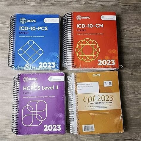 Aapc 2023 Icd 10 Cm Ama Cpt Hcpcs Icd 10 Pcs Expert Coding Book Bundle New Ebay