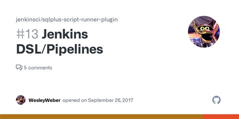 Jenkins Dslpipelines · Issue 13 · Jenkinscisqlplus Script Runner