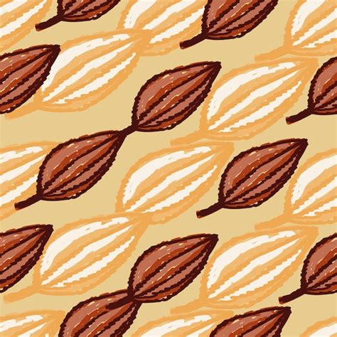 Premium Vector Freehand Tropical Palm Leaves Seamless Pattern Hand Drawn Exotic Botanical