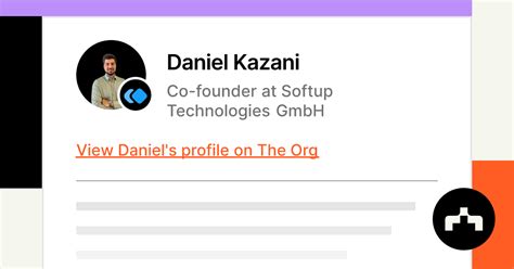Daniel Kazani Co Founder At Softup Technologies Gmbh The Org