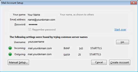 Configuring Your Email Account With Thunderbird Knowledgebase Verve Hosting Inc