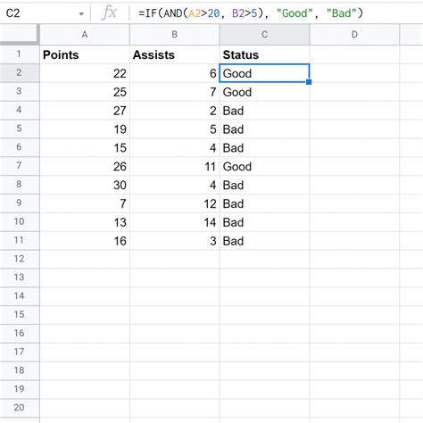 How To Combine The IF And AND Functions In Google Sheets
