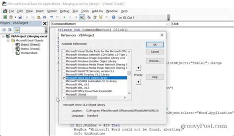How To Insert Excel Table Into Word With VBA