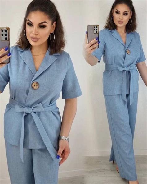 Костюм з льону — ціна 1300 грн у каталозі Брючні костюми Купити жіночі речі за доступною ціною