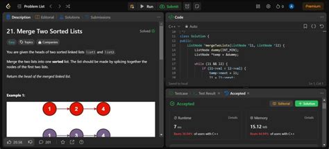 Day 43 Of 100daysofcodechallenge Merge Linked Lists Abhinav Anand