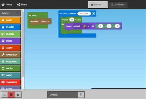 Minecraft Code Builder Screen Download Scientific Diagram