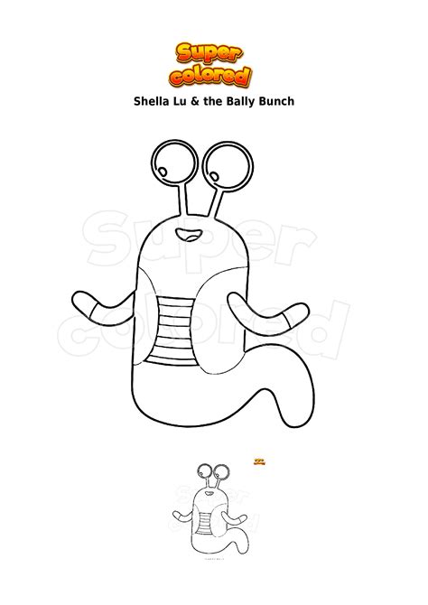 Coloring Page Shella Lu And The Bally Bunch