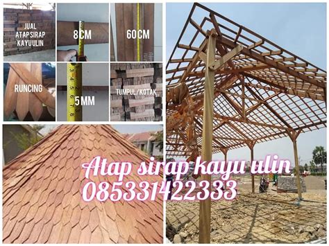 Prima Kayu Atap Sirap Kayu Ulin Kalimantan Utk Atap