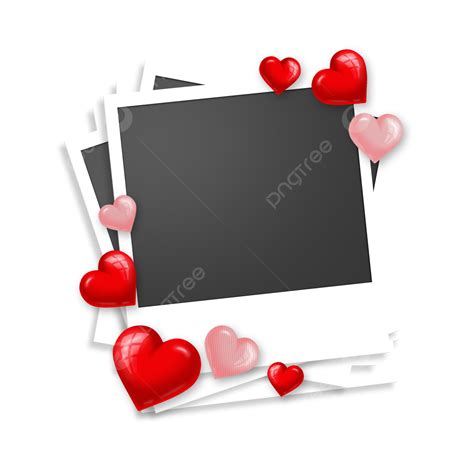 발렌타인 데이 사랑 폴라로이드 겹치는 사진 프레임 발렌타인 발렌타인 데이 밸런타인 Png 일러스트 및 Psd 이미지 무료 다운로드 Pngtree